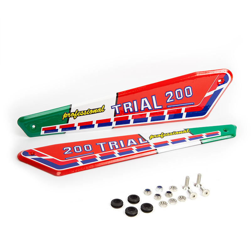 Kit Adhesivos Y Placas Laterales Aluminio Fantic 200